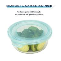 China Borosilicate Glass Lunch Box - Dishwasher Microwave Freezer Oven Safe BPA Free Thermal Shock Resistant (120℃) Glass Meal Prep Container for sale