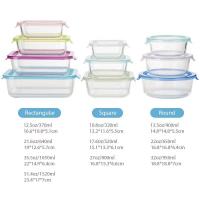 China Borosilicate Glass Lunch Box - Dishwasher Microwave Freezer Oven Safe BPA Free Thermal Shock Resistant (120℃) Glass Meal Prep Container for sale