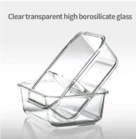 China High Borosilicate Glass Meal Prep Container with BPA-Free PP Lid and Temperature Resistance -40℃ to 560℃ for sale