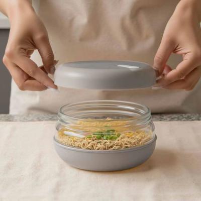 China durable heat resistant glass bowl with lid microwave safe for Community Home Goods Stores & Value Retailers for sale