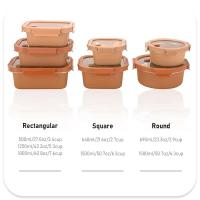 China Leak-proof Microwavable Stackable Stainless Steel Food Storage Container Metal Bento Box for Meal Prep for sale