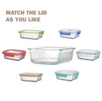 China BPA-Free Leak Proof Airtight Glass Food Container for Meal Prep and Bento Box Storage for sale