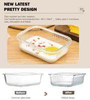 China BPA-Free Leak Proof Airtight Glass Food Container for Meal Prep and Bento Box Storage for sale