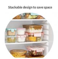 China IKOO Lunch Box Glass Meal Prep Containers with Lids for sale