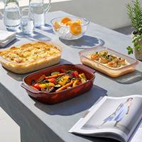 China China Supplier IKOO 700ml Non Stick Coating Glass Baking Dish Oven Safe for sale