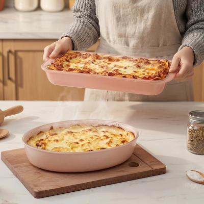 China IKOO High Borosilicate Glass Baking Dish with Food-Grade Non-Stick Coating - Microwave & Dishwasher Safe Glass Bakeware for sale