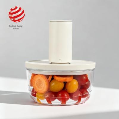 China oxidation prevention borosilicate glass food storage containers with vacuum pump for Smart Kitchenware & Home Appliance Brands for sale