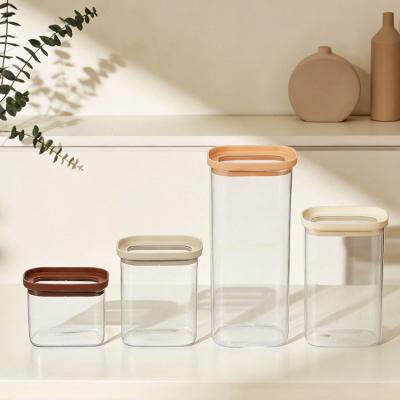 China IKOO Borosilicate Glass Canister with Tempered Lid - Multiple Sizes for sale