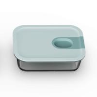 China IKOO One-Handed Opening Borosilicate Glass Food Storage Container Microwave and Oven Safe for sale