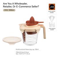 China Multifunctional 700ml Capacity High Borosilicate Glass Measuring Cup Set for Food Preparation for sale