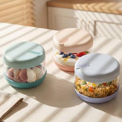 China IKOO FDA Approved 1500ml Durable Glass VitaBowl 1000ml with Silicone Sleeve for sale