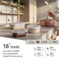 China IKOO Stainless Steel Food Container 0.45mm Stackable Airtight for sale