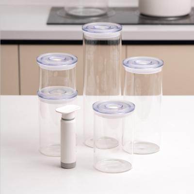China fda standards portable vacuum seal glass jars with rigorous preservation solution for Meal Prep & Specialized Nutrition Services for sale