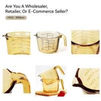 China IKOO Glass Measuring Cups Heat Resistant Glass Measuring Tools for sale