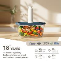 China oven safe leak proof glass food storage containers with premium texture for Glamping & Outdoor Adventure Hospitality for sale
