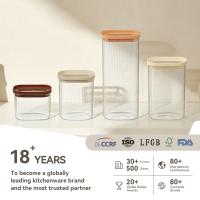 China IKOO Borosilicate Glass Canister with Tempered Lid - Multiple Sizes for sale