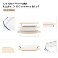 China IKOO High Borosilicate Glass Baking Dish with BPA-Free PP Lid for sale