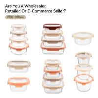 China Oven Safe Freezer Safe Dishwasher Safe Glass Food Container with Vented Glass Lid and High Borosilicate Glass for sale