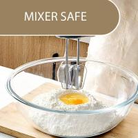 China Borosilicate Glass Mixing Bowl Set Stackable with Lids and Temperature Range -40°C to 560°C for Kitchen Use for sale
