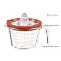 China IKOO High Borosilicate Glass Measuring Cup and Juicer with 500ml Capacity and Microwave Safe Design for sale