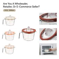 China IKOO High Borosilicate Glass Measuring Cup and Juicer with 500ml Capacity and Microwave Safe Design for sale