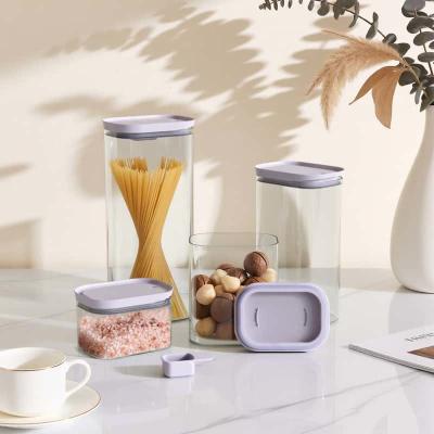 China IKOO Source Supplier Airtight Wide Mouth Glass Jars with Lids for Food for sale