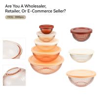 China Space-Saving BPA-free Glass Salad Bowls with Nesting Design for E-commerce & DTC Brands for sale
