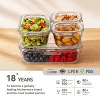 China IKOO Borosilicate Glass Food Containers Wholesale for sale