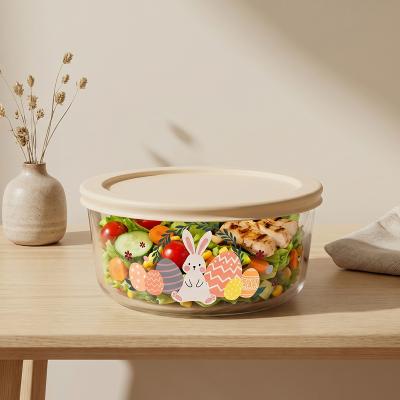 China IKOO BPA-free LFGB/FDA Certified Reusable Glass Meal Prep Containers with Simply Lid for sale