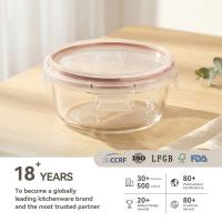 China IKOO High Borosilicate Glass Food Container with PP Lid Microwave Safe Factory Price for sale