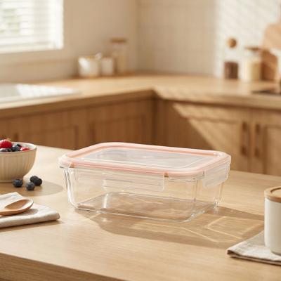 China IKOO High Borosilicate Glass Food Container with PP Lid Microwave Safe Factory Price for sale