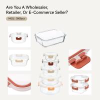 China IKOO Microwave Safe Dishwasher Safe Freezer Safe Glass Food Container with Cool Lock PP Lid for sale