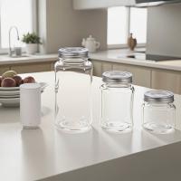 China airtight vacuum seal glass jars with professional display aesthetics for Artisan Coffee Roasters & Specialty Tea Brands for sale
