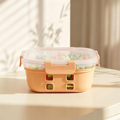 China Thermal Stability Freezer to Oven Safe Glass Meal Prep Containers with Removable Silicone Sleeves for sale