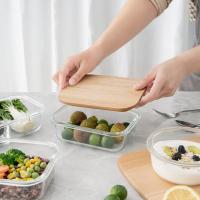 China IKOO FDA/LFGB Approved Microwave Safe Borosilicate Glass Food Container for sale