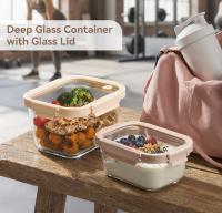 China Private Label Large Glass Food Storage Containers with Competitive Factory Pricing for E-commerce Sellers & Amazon Sellers for sale