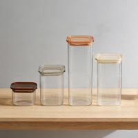 China Wholesale Only High Borosilicate Glass Canister with PS Lid for Kitchen Storage for sale