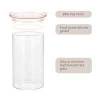 China Mass Production Multi-Size Borosilicate Glass Canisters Sets for the Kitchen & Pantry food storage jar for sale