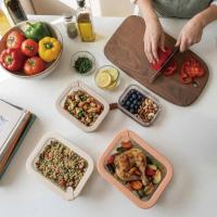 China Thermal Stability BPA Free Meal Prep Containers Glass with Tempered Lids for sale