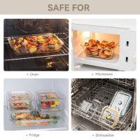 China 940ml odor & stain free leak proof glass food storage containers with negative pressure lid for large chain supermarket for sale