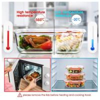 China Leak-Proof Bento-Style Borosilicate Glass Food Container with Airtight Lid and Divided 3-Compartment Design for Supermarkets & Department Stores for sale