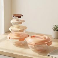 China IKOO 3500ml Striped High Borosilicate Glass Mixing Bowl with PP Lid for sale
