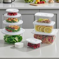 China FDA/LFGB approved glass vacuum seal containers with Shelf Appeal for Home & Kitchen Design Brands for sale