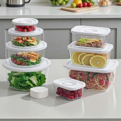 China FDA/LFGB approved glass vacuum seal containers with Shelf Appeal for Home & Kitchen Design Brands for sale