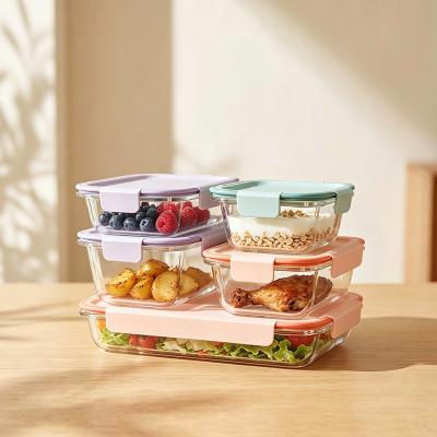 China Snap & Nest Reusable Leak Proof Glass Food Storage Containers With Lfgb Certificate For Home Living E-commerce & DTC Brands for sale