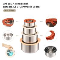 China Premium Grade Microwave Safe Stainless Food Containers With Modern Minimalist Design For Lifestyle & Health Brands for sale