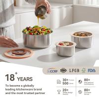 China Modern Living Stackable Stainless Steel Lunch Box Containers With Fda Certifications For Global Retail Chains & Department Stores for sale