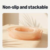 China China Supplier IKOO 700ml Non Stick Coating Glass Baking Dish Oven Safe for sale