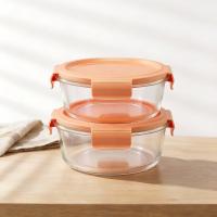 China Modern Design Microwave Safe Glass Food Containers With BSCI Certification For Kitchenware Brands & Distributors for sale