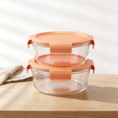 China Modern Design Microwave Safe Glass Food Containers With BSCI Certification For Kitchenware Brands & Distributors for sale